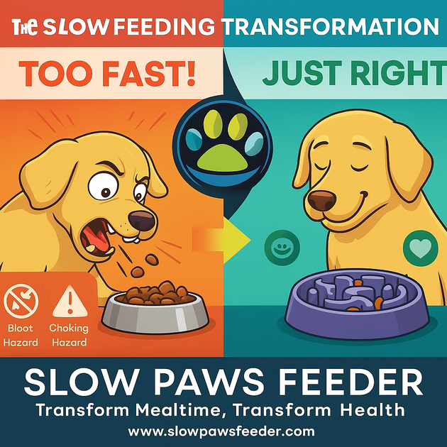Why Fast Eating Is Dangerous for Your Pet (And How to Fix It) – Slow Paws